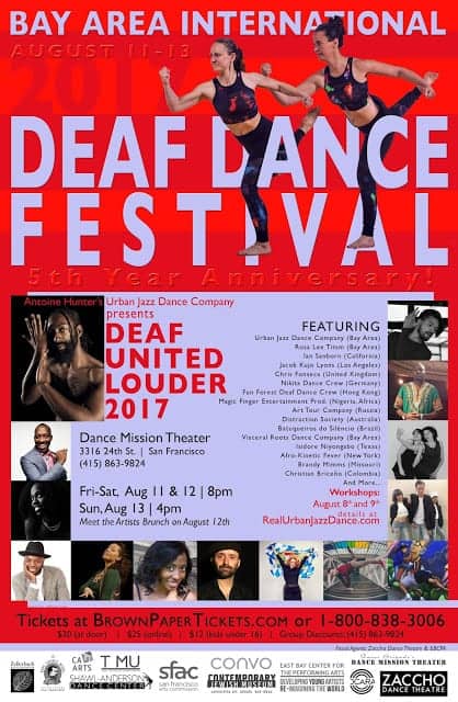 5th Bay Area International Deaf Dance Festival 'Deaf United Louder' to ...