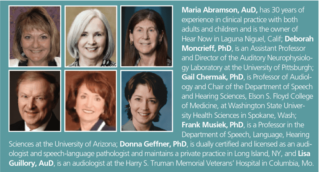 Six Points of Audiological Consensus on Central Auditory Processing ...