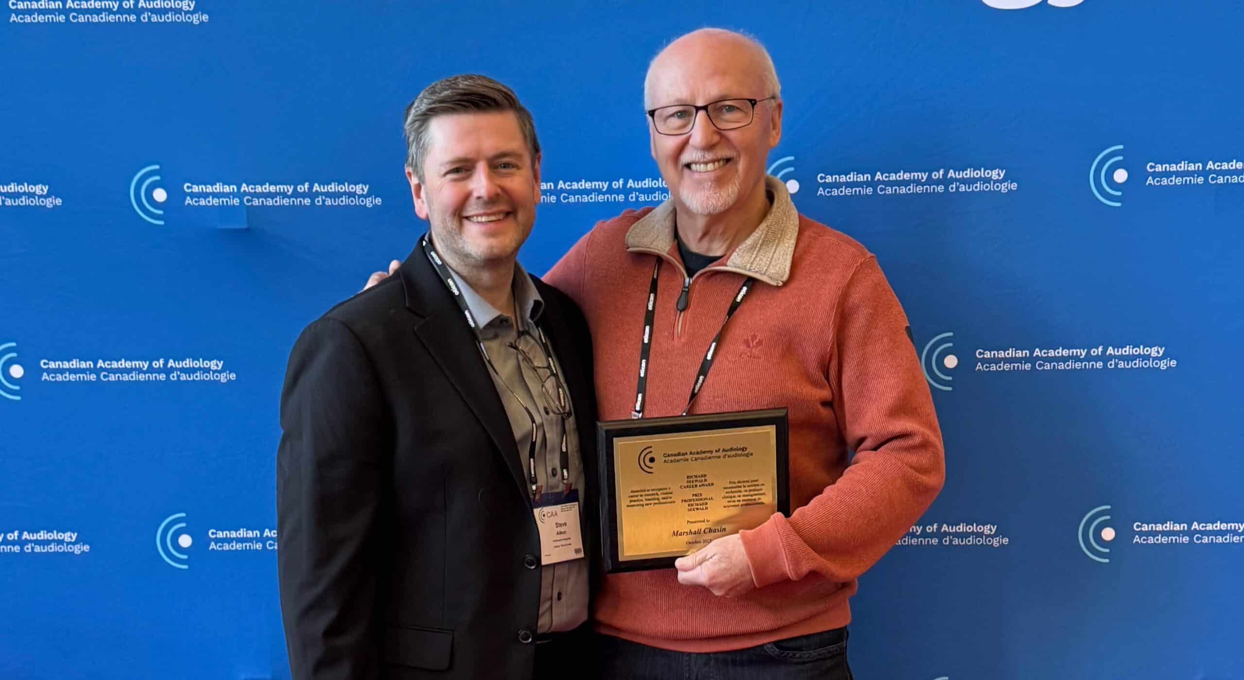 Audiologist Marshall Chasin Wins Career Award from CAA | The Hearing Review